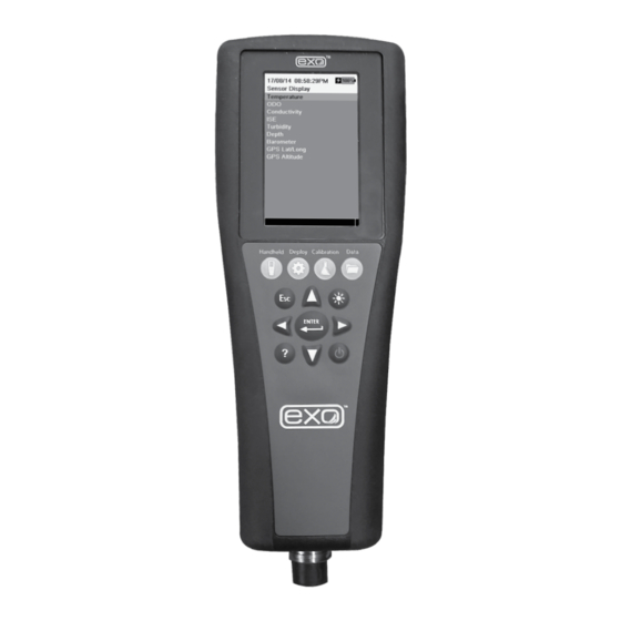 YSI EXO QUICK START MANUAL Pdf Download | ManualsLib
