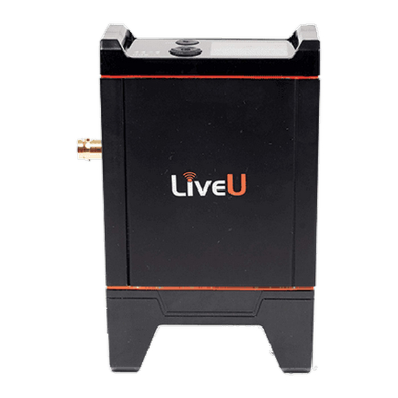LIVEU LU200 USER MANUAL Pdf Download | ManualsLib