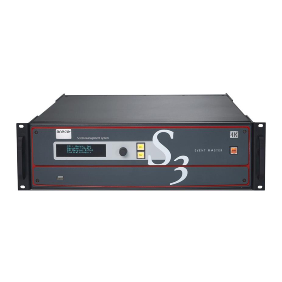 BARCO S3-4K QUICK START MANUAL Pdf Download | ManualsLib