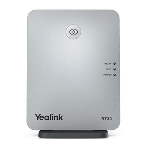 YEALINK RT30 USER MANUAL Pdf Download | ManualsLib