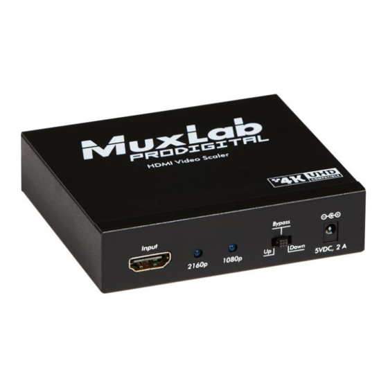 MUXLAB UHD-4K QUICK INSTALLATION MANUAL Pdf Download | ManualsLib