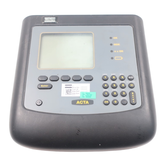 ATLAS COPCO ACTA 3000 MANUAL TO USING Pdf Download | ManualsLib