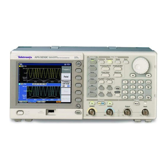TEKTRONIX AFG3011C INSTRUCTIONS Pdf Download | ManualsLib