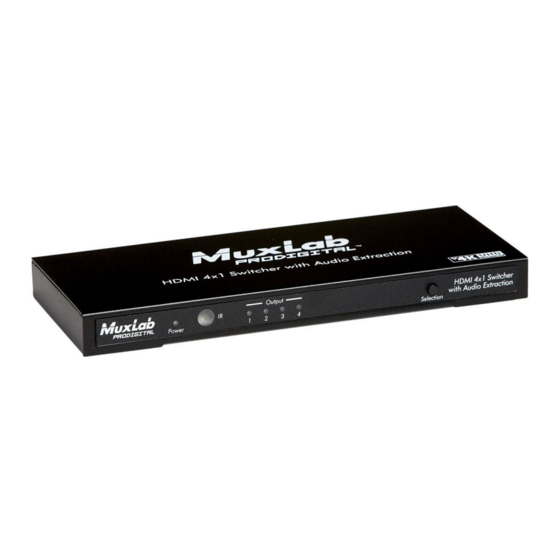 MUXLAB 500430 QUICK INSTALLATION MANUAL Pdf Download | ManualsLib