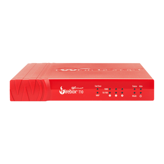 WATCHGUARD FIREBOX T10-D QUICK START MANUAL Pdf Download | ManualsLib