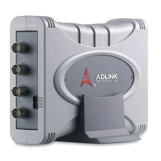 ADLINK TECHNOLOGY USB-2405 QUICK START MANUAL Pdf Download | ManualsLib