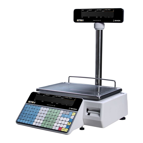 ISHIDA ASTRA II BENCH OPERATION MANUALS Pdf Download | ManualsLib