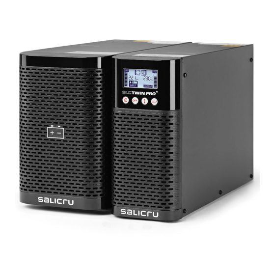 SALICRU SLC-700-TWIN PRO2 QUICK START MANUAL Pdf Download | ManualsLib