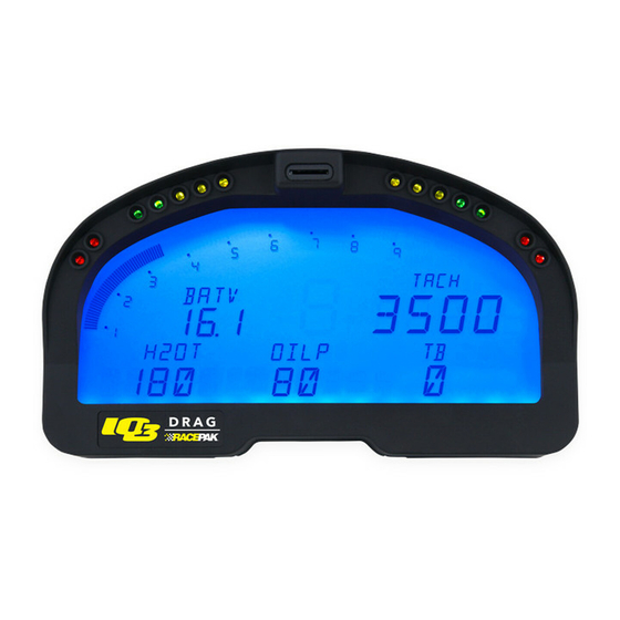 RACEPAK IQ3 DRAG DASH INSTALLATION MANUAL Pdf Download | ManualsLib