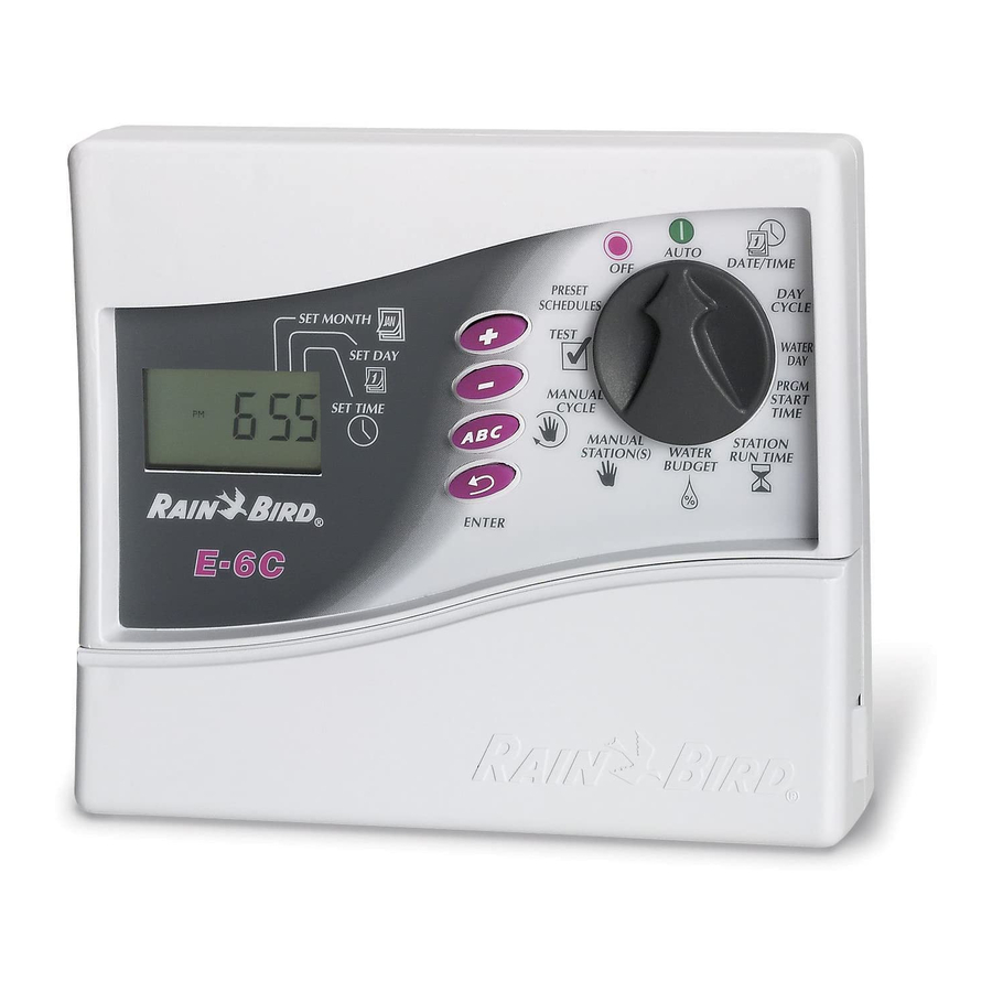RAIN BIRD E-6C MANUAL FOR USE Pdf Download | ManualsLib