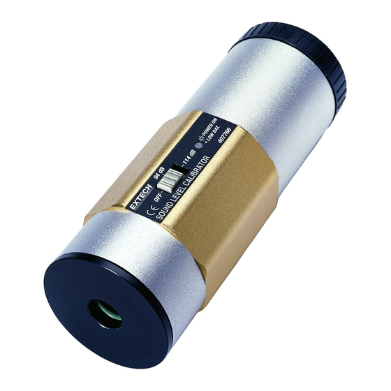 EXTECH INSTRUMENTS 407744 USER MANUAL Pdf Download | ManualsLib