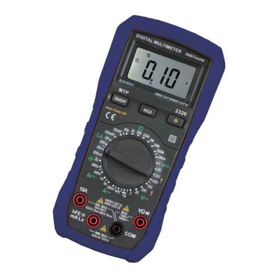 MTP 2326 INSTRUCTION MANUAL Pdf Download | ManualsLib