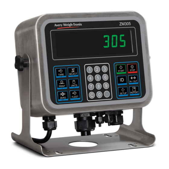AVERY WEIGH-TRONIX ZM305 USER INSTRUCTIONS Pdf Download | ManualsLib