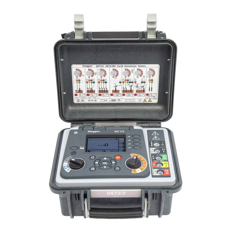 MEGGER DET2/3 USER MANUAL Pdf Download | ManualsLib