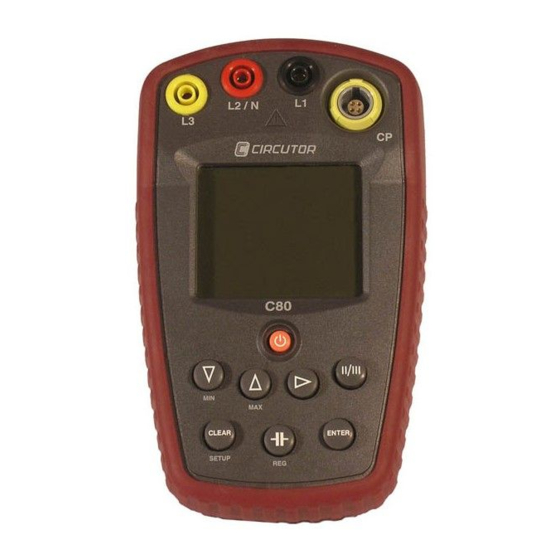 CIRCUTOR C-80 INSTRUCTION MANUAL Pdf Download | ManualsLib