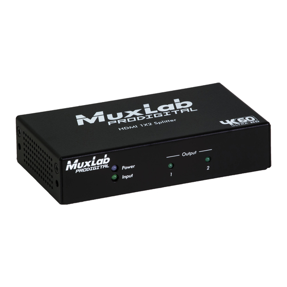 MUXLAB 500425 QUICK INSTALLATION MANUAL Pdf Download | ManualsLib