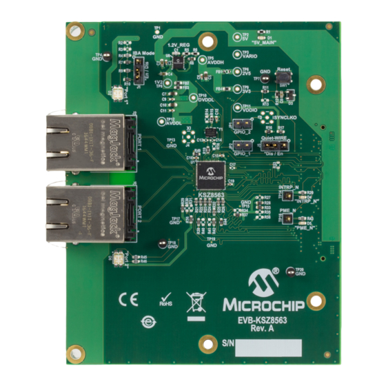 MICROCHIP TECHNOLOGY EVB-KSZ8563 USER MANUAL Pdf Download | ManualsLib