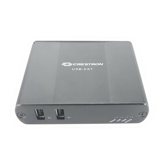 CRESTRON USB-EXT QUICK START MANUAL Pdf Download | ManualsLib
