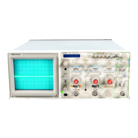 TEKTRONIX 2236 INSTRUCTION MANUAL Pdf Download | ManualsLib