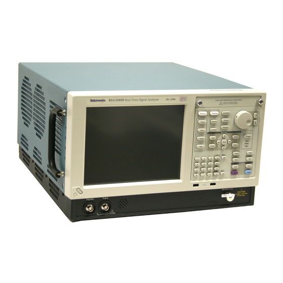 Tektronix Rsa6100b Series Instructions Manual Pdf Download Manualslib