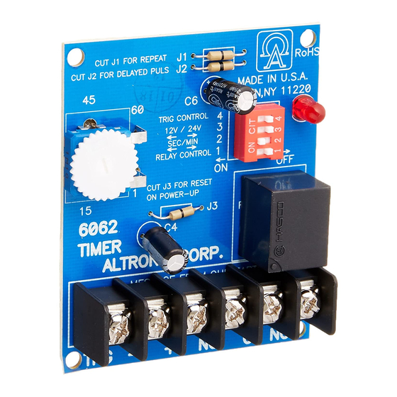 ALTRONIX 6062 INSTALLATION INSTRUCTIONS Pdf Download | ManualsLib
