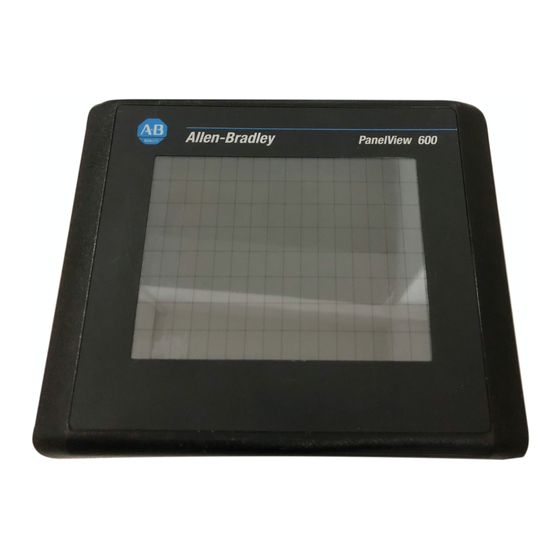 ALLEN-BRADLEY PANELVIEW 600 INSTALLATION INSTRUCTIONS MANUAL Pdf ...