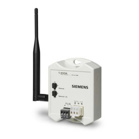 SIEMENS WFLN SERIES INSTALLATION INSTRUCTIONS Pdf Download | ManualsLib