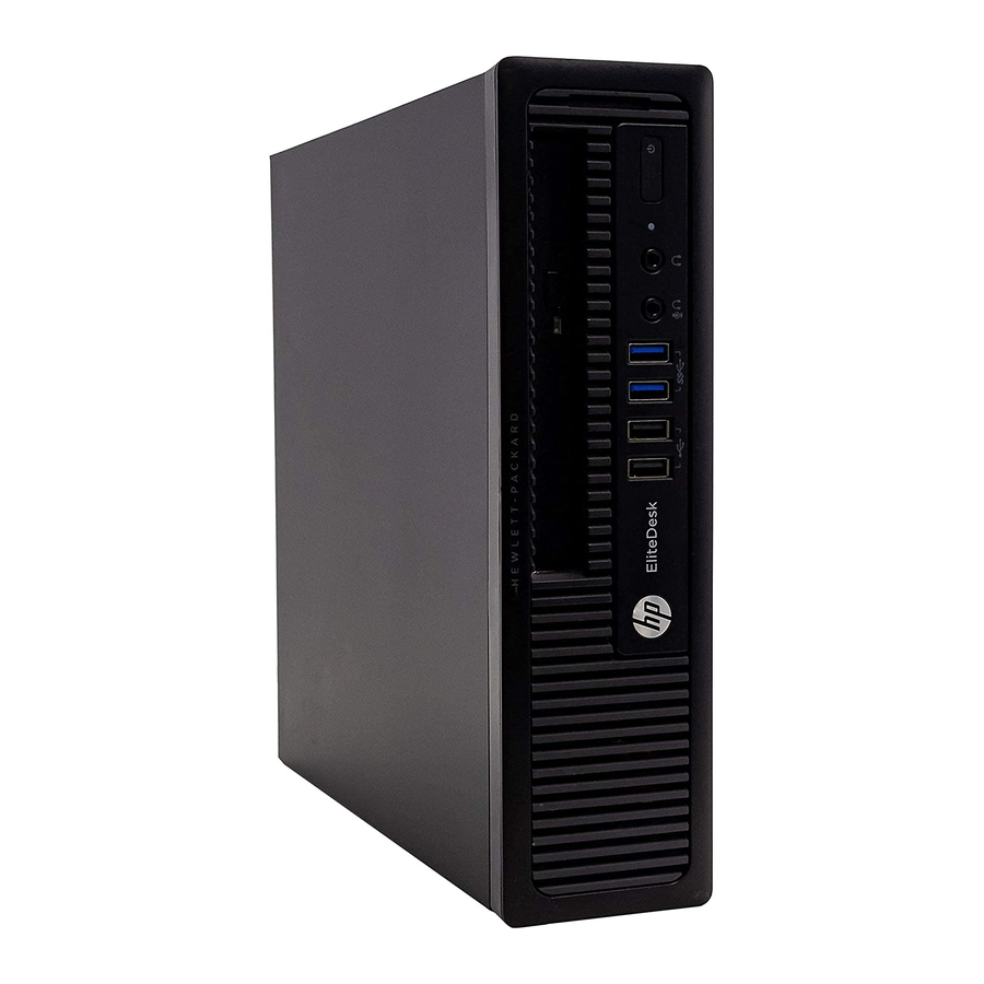 HP ELITEDESK 800 HARDWARE REFERENCE MANUAL Pdf Download | ManualsLib