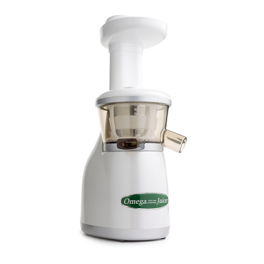 Omega VRT330 Juicer Manual | ManualsLib