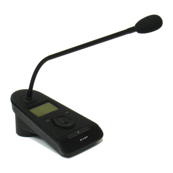 BIAMP NETWORKED PAGING STATION-1 OPERATION MANUAL Pdf Download | ManualsLib