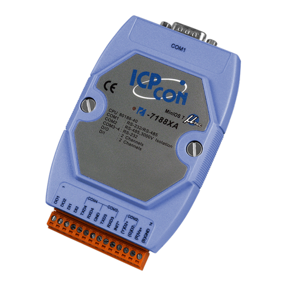 ICP DAS USA 7188XA HARDWARE USER MANUAL Pdf Download | ManualsLib