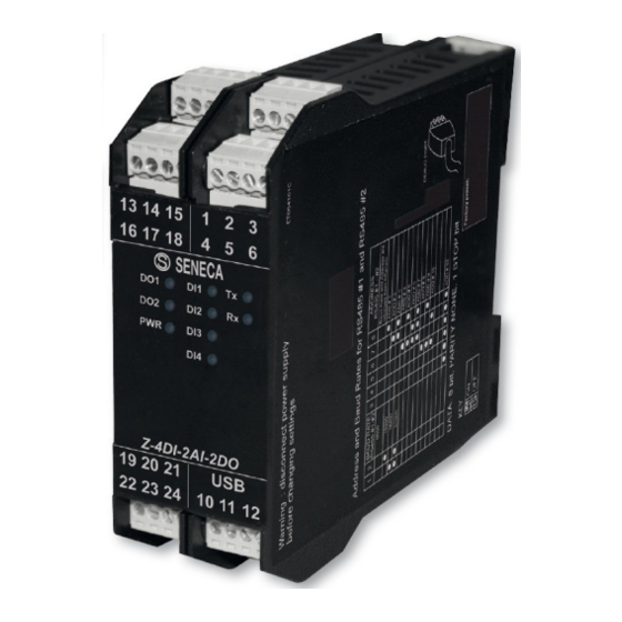 SENECA Z-4DI-2AI-2DO INSTALLATION MANUAL Pdf Download | ManualsLib