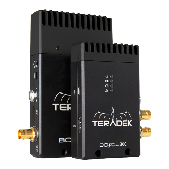 TERADEK BOLT PRO 300 QUICK MANUAL Pdf Download | ManualsLib