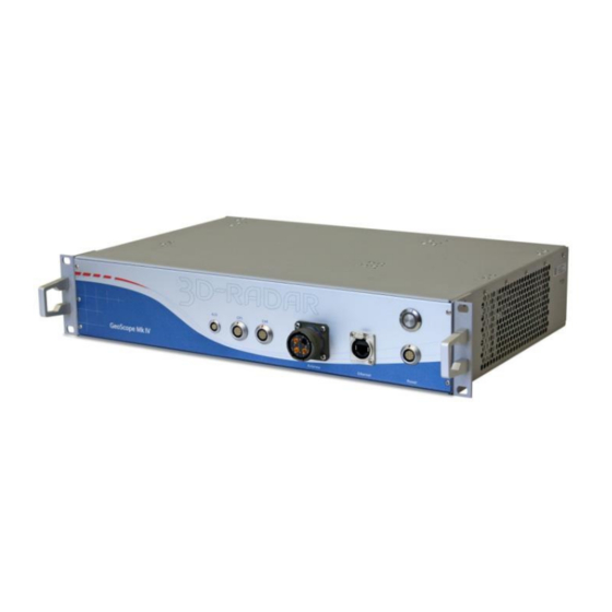 3D-RADAR GEOSCOPE MK4 USER MANUAL Pdf Download | ManualsLib