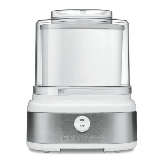 CUISINART ICE-22 SERIES INSTRUCTION AND RECIPE BOOKLET Pdf Download ...