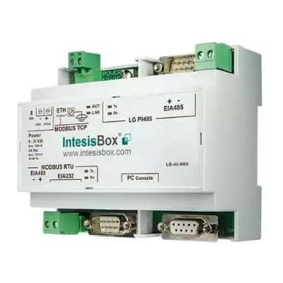 INTESISBOX LG-AC-MBS-4 INSTALLATION MANUAL Pdf Download | ManualsLib
