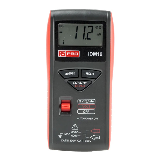 ISO-TECH IDM19 OPERATING INSTRUCTIONS Pdf Download | ManualsLib