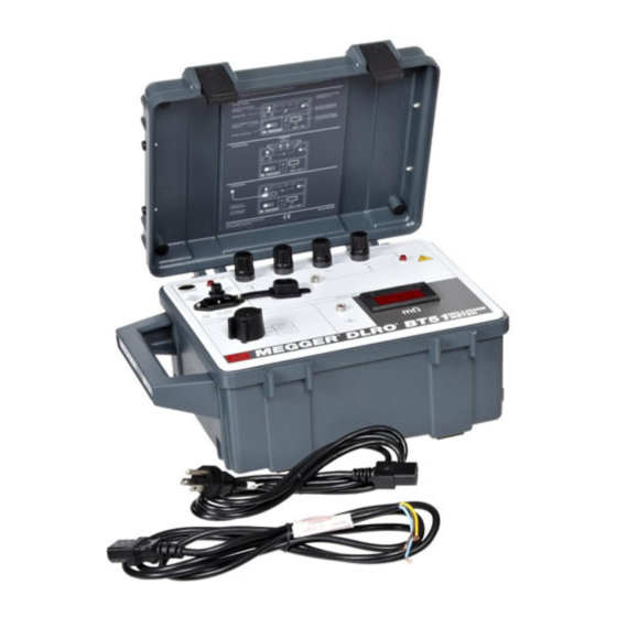 MEGGER BT51 USER MANUAL Pdf Download | ManualsLib