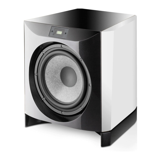 FOCAL SW 1000 BE USER MANUAL Pdf Download | ManualsLib