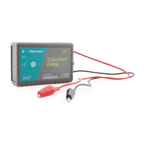 VERNIER GO DIRECT ENERGY GDX-NRG MANUAL Pdf Download | ManualsLib