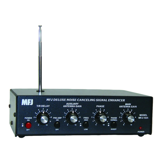 MFJ -1026 INSTRUCTION MANUAL Pdf Download | ManualsLib