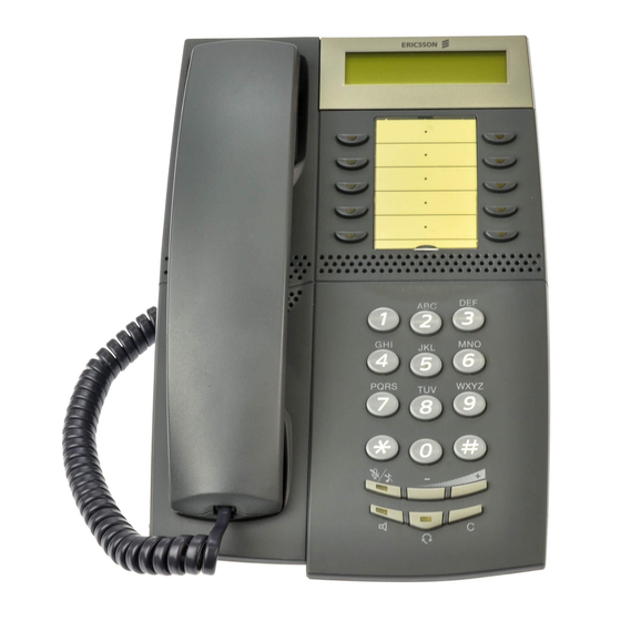 ERICSSON DIALOG 4222 QUICK REFERENCE MANUAL Pdf Download | ManualsLib