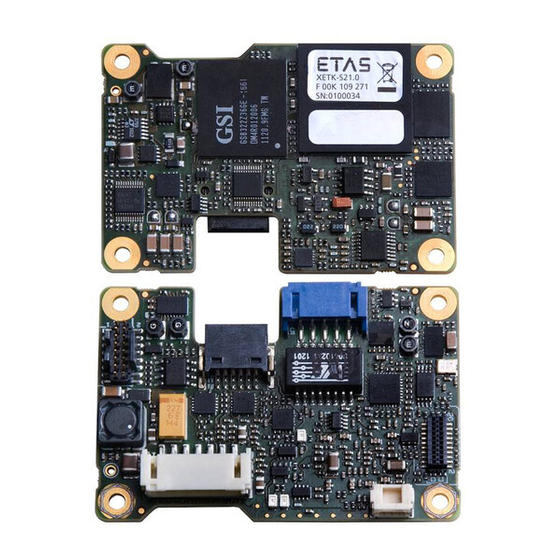 ETAS XETK-S21.0B USER MANUAL Pdf Download | ManualsLib