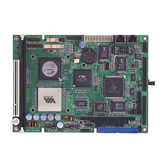 AAEON PCM-6892 REV.B MANUAL Pdf Download | ManualsLib