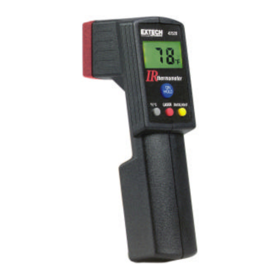 EXTECH INSTRUMENTS 42520 INSTRUCTION MANUAL Pdf Download | ManualsLib