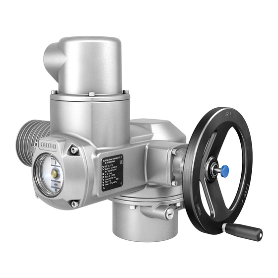 AUMA NORM SQ 05.2 OPERATION & INSTRUCTION MANUAL Pdf Download | ManualsLib