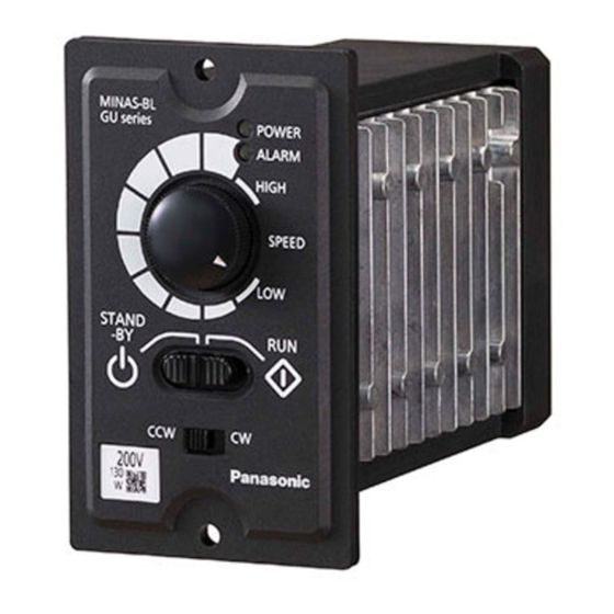 PANASONIC MINAS-BL GU SERIES TECHNICAL INSTRUCTIONS Pdf Download | ManualsLib