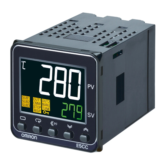 OMRON E5CC-T INSTRUCTION MANUAL Pdf Download | ManualsLib