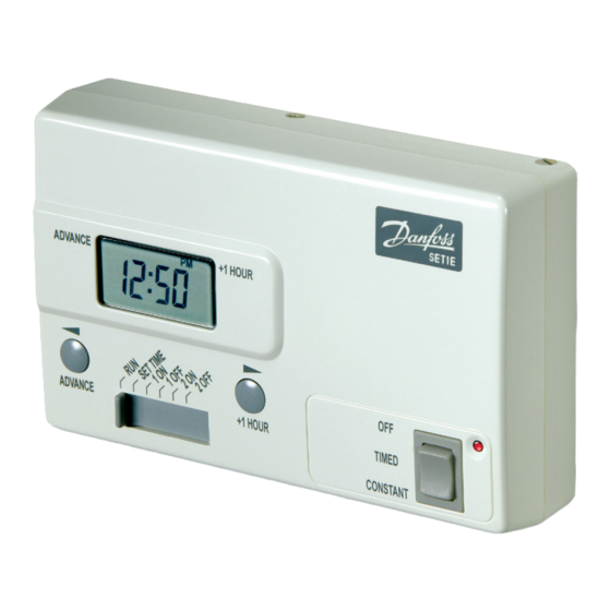 DANFOSS SET 1E INSTALLATION MANUAL Pdf Download | ManualsLib