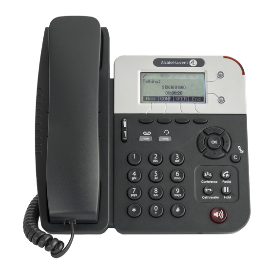 ALCATEL-LUCENT DESKPHONE 8001 USER MANUAL Pdf Download | ManualsLib
